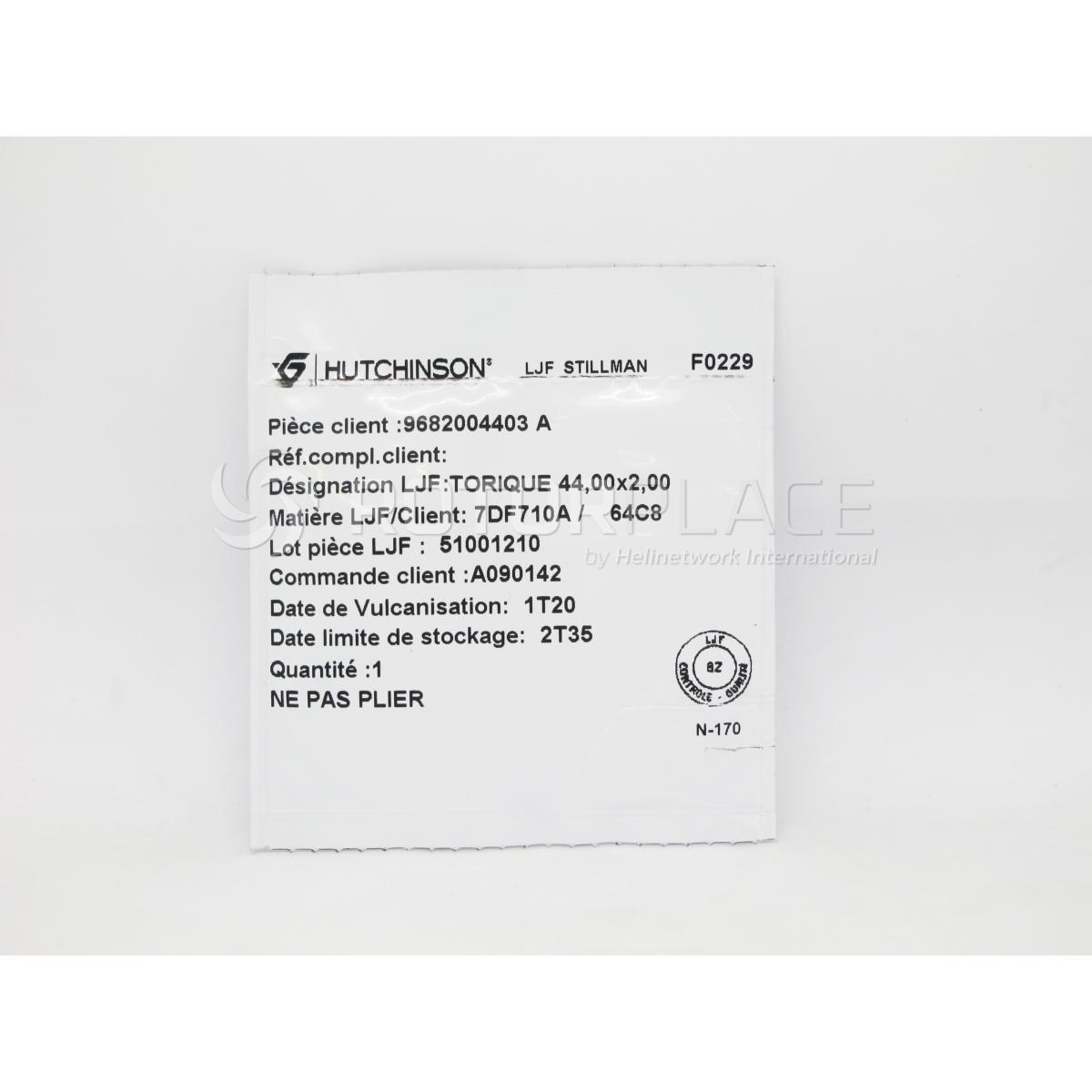 O'RING SEAL | P/N: 9682004403 | ROTORPLACE