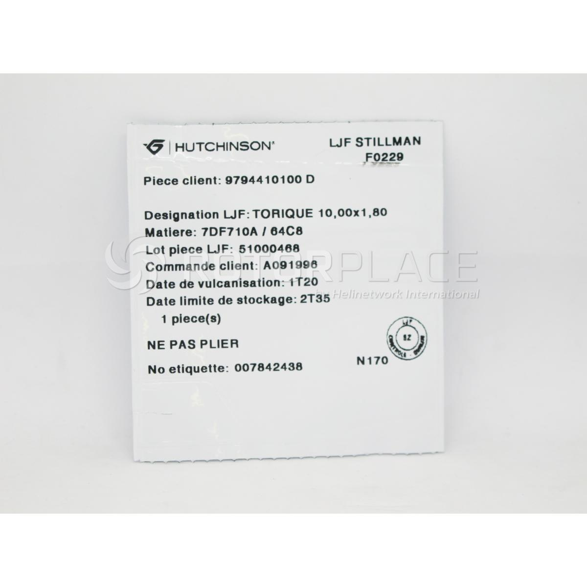 O'RING | P/N: 9794410100 | ROTORPLACE