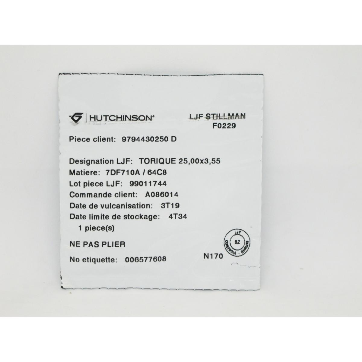 ORING | P/N: 9794430250 | ROTORPLACE