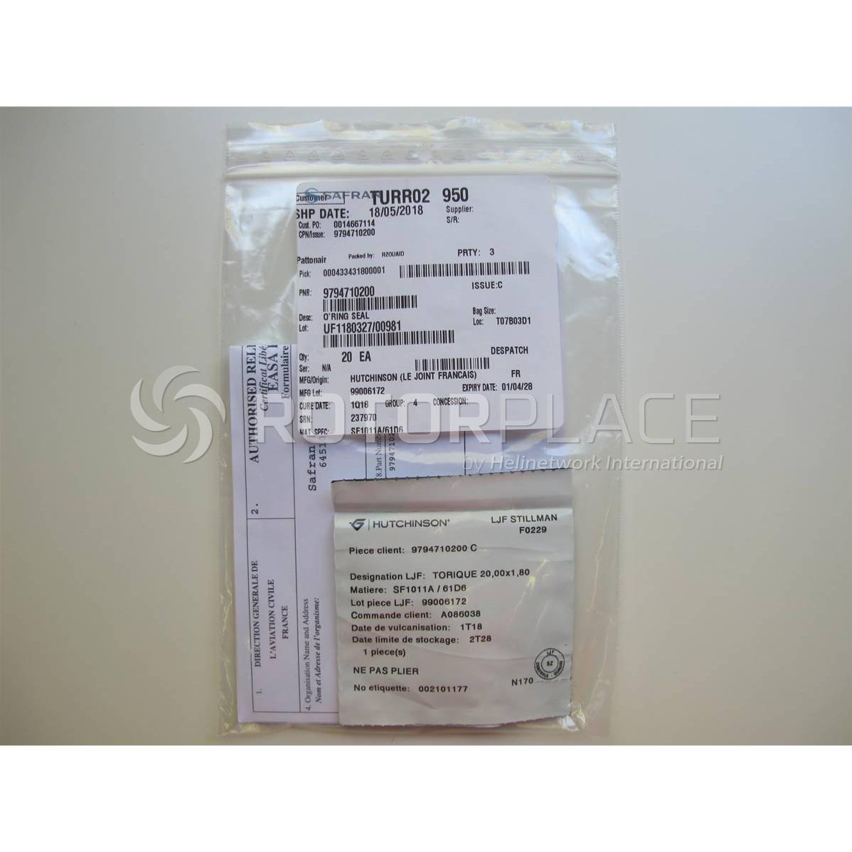 ORING | P/N: 9794710200 | ROTORPLACE