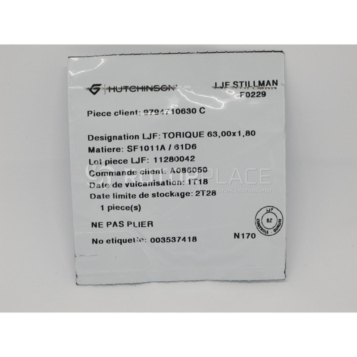 ORING SEAL | P/N: 9794710630 | ROTORPLACE