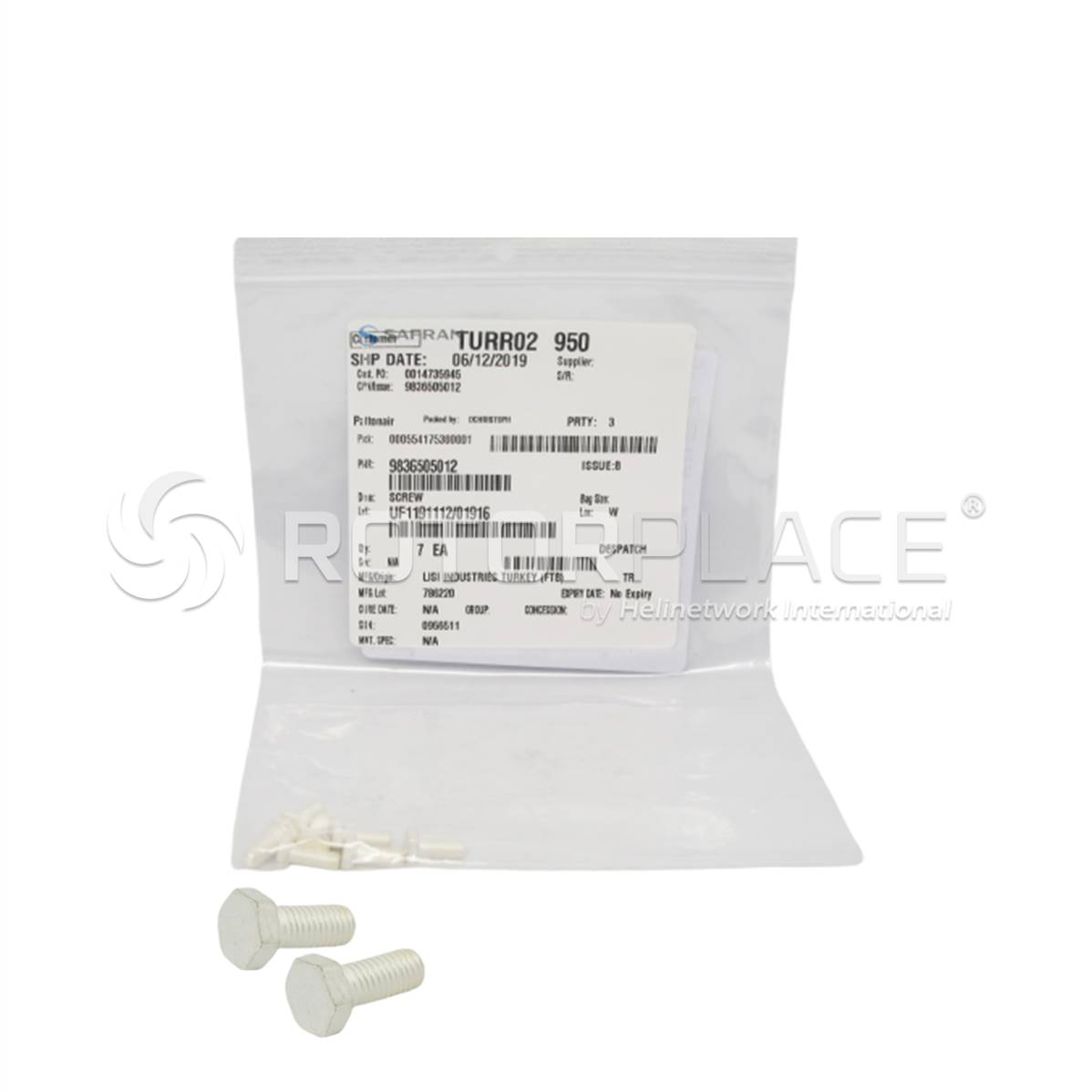 SCREW | P/N: 9836505012 | ROTORPLACE